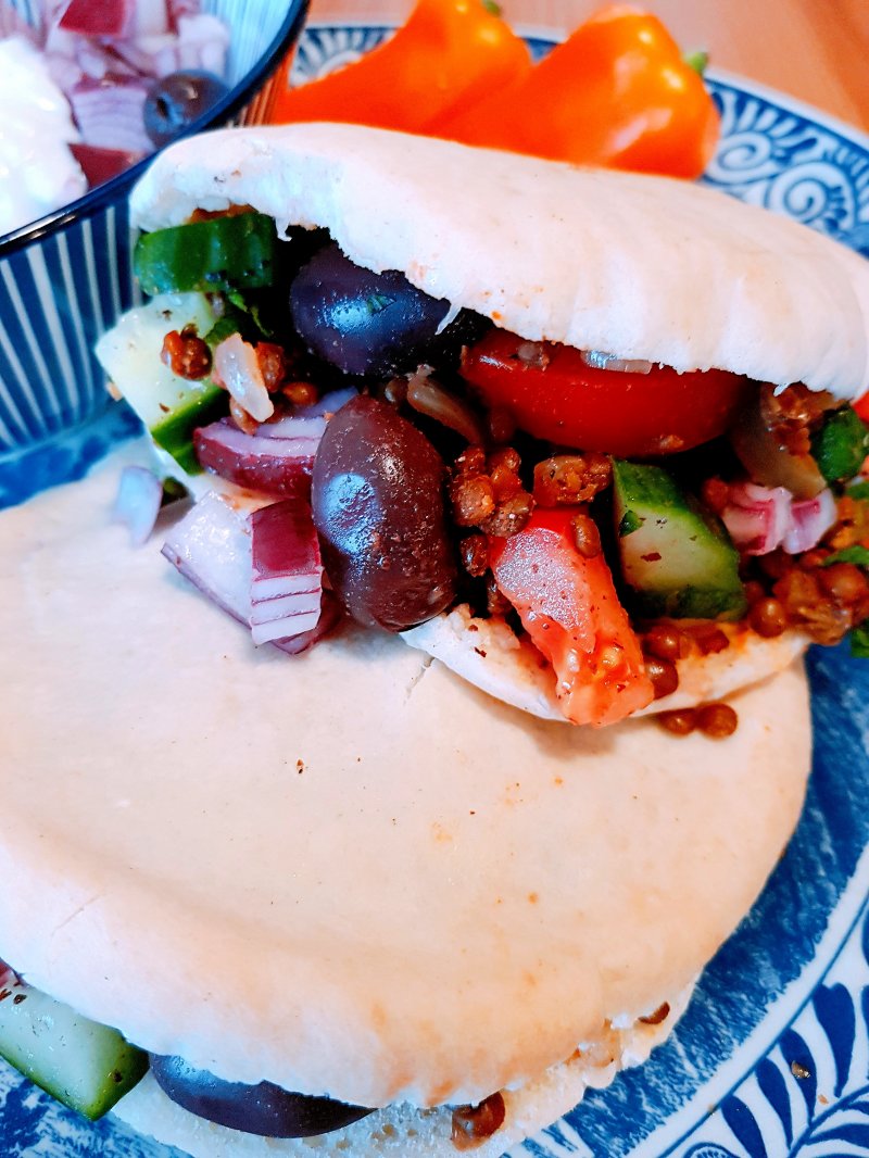 Healthy broodje shoarma
